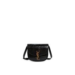 SAINT LAURENT Kaia Kroko-Umh&auml;ngetasche