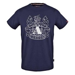 Aquascutum - "Aldis" T-Shirt f&uuml;r Herren (Dunkles Marineblau)