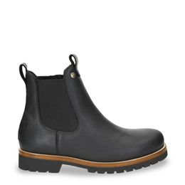 Panama Jack Herren Beny Igloo C1 Chelsea-Stiefel aus schwarzem, wasserdichtem Leder
