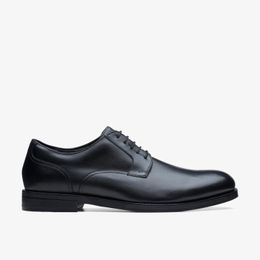 Clarks Craftdean Spitze Schwarze Lederschuhe