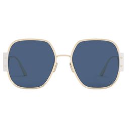 Dior 30montaigne - Sonnenbrille Mit Elfenbeinfarbenem Rahmen Und Blauen Gl&auml;sern