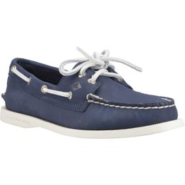 Sperry Authentic 2 Eye Damen Bootsschuhe Aus Leder In Marineblau