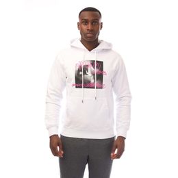 Off-White Herren Off White Tornado Type Slim Hoodie in Wei&szlig;-Rosa