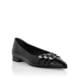 Philipp Plein Multi-Strap Ballerina Flats Skull