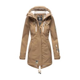 Marikoo lange Damen Steppjacke Abendsternchen mit abnehmbarer Kapuze