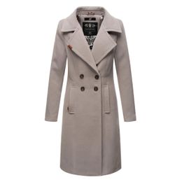Navahoo Damen Trenchcoat Wooly &ndash; Premium Wintermantel mit Eleganter Passform