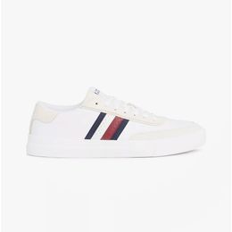 Tommy Hilfiger Cupset Rwb Leder Herrenschuhe Wei&szlig;