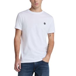 Timberland Herren T-Shirts Klassisches Logo Sommer Rundhals Dunstan River Tops Neu