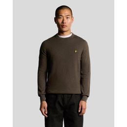 Lyle & Scott Lyle & Scott Baumwoll-Merino Rundhals-Pullover - Braun