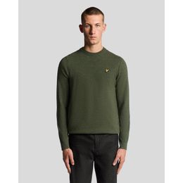 Lyle & Scott Lyle & Scott &ndash; Rundhalspullover aus Lammwollmischung &ndash; Gr&uuml;n
