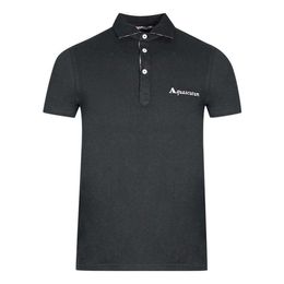 Aquascutum - Poloshirt f&uuml;r Herren/Damen Unisex, Logo (Schwarz)