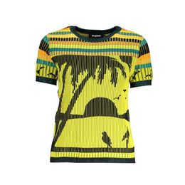 Desigual Palmenbaum Stricktop mit kurzen &Auml;rmeln