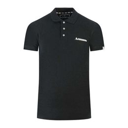 Aquascutum Unisex Erwachsene Boxed Logo Polo Shirt (Schwarz)