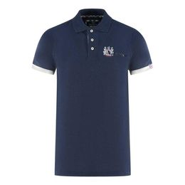 Aquascutum - "London Aldis" Poloshirt f&uuml;r Herren/Damen Unisex (Marine)