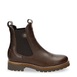 Panama Jack Francesca B13 Chelsea-Stiefel f&uuml;r Damen aus braunem Leder