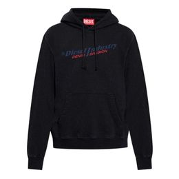 Diesel - "Industry Denim Division" Kapuzenpullover f&uuml;r Herren (Schwarz)