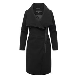 Navahoo Samtrose Damen &Uuml;bergangsmantel mit Stehkragen &ndash; elegant & modern