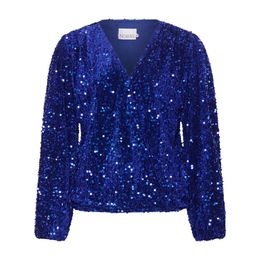 Noella Teagan Wickelbluse in Marineblau