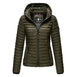 Marikoo Damen Steppjacke Samtpfote mit abnehmbarer Kapuze & Rippb&uuml;ndchen