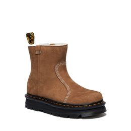 Dr. Martens Zebzag Rigger Nubuck Damen Braune Stiefel