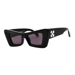 Off-White - "Accra" Dick-Sonnenbrille f&uuml;r Damen, Kunststoff (Schwarz)