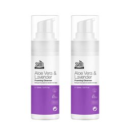 Skin Superfood Aloe Vera & Lavendel Sch&auml;umendes Reinigungsgel 150ml Twin-Wertsparpack