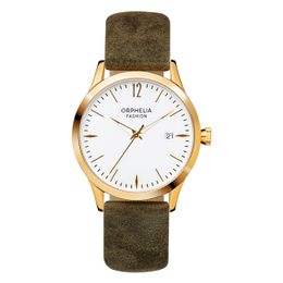 Orphelia Fashion Wildleder Damen Gr&uuml;n Uhr OF714822