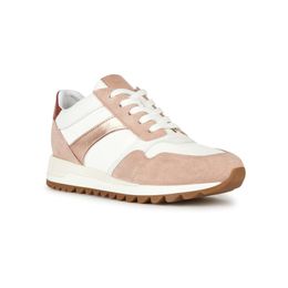 Geox D Tabelya Damen Sneaker In Nude/Wei&szlig;