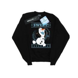 Disney - "Frozen Olaf Sweet Christmas" Sweatshirt f&uuml;r Damen (Schwarz)