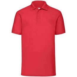 Fruit of the Loom - "65/35" Poloshirt f&uuml;r Herren (Rot)