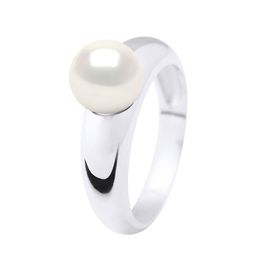 Armreifring &ndash; Wei&szlig;gold &ndash; echte S&uuml;&szlig;wasser-Zuchtperle, rund 8&ndash;9 mm