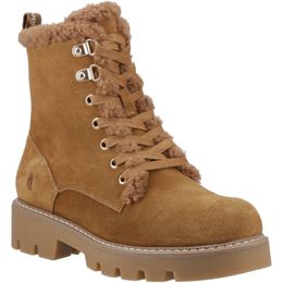 Hush Puppies Aurelia Wildleder Damen Tan Winter Stiefeletten