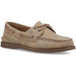 Sperry Authentische 2-Augen-Leder Bootschuhe f&uuml;r Herren in Tan