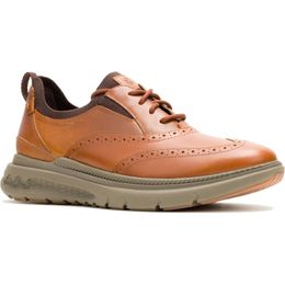 Hush Puppies Excel Leder Herren Cognac Schn&uuml;rschuhe