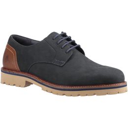 Hush Puppies Marcus Nubuk Herren Schn&uuml;rschuhe in Marineblau