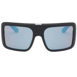 Police-Sonnenbrille mit quadratischem Vollrand und mattschwarzem Rahmen
