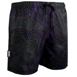 GUGGEN Mountain Herren Badehose Streifen l&auml;ssige Boardshorts Linien Muster
