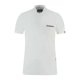 Aquascutum Unisex Erwachsenen Polo-Shirt mit Box-Logo (Wei&szlig;)