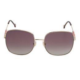 Carolina Herrera CH0035S Eckige Sonnenbrille aus Metall f&uuml;r Damen
