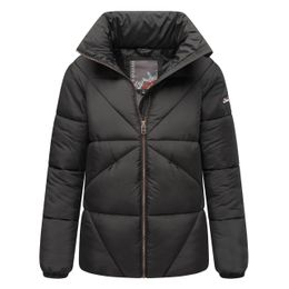 Navahoo Schokolinaa Damen Winter Steppjacke mit gef&uuml;ttertem Kragen