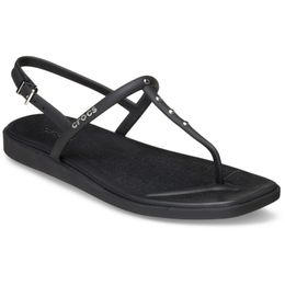Crocs Miami Nieten Thong Flip Thermoplastische Damen Sandalen Schwarz