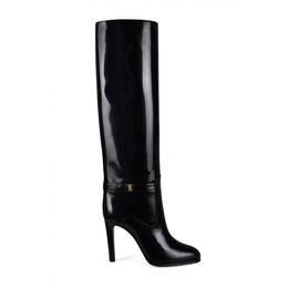 SAINT LAURENT Stiefel Diane Schwarz