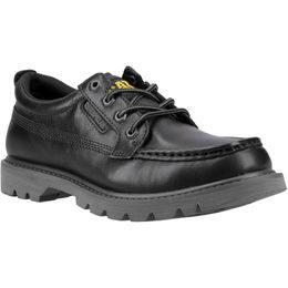 Caterpillar CAT Lifestyle Colorado Mokassin Leder Herren Schwarz Schn&uuml;rschuhe