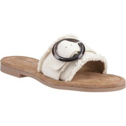 Hush Puppies Hayley Textil Damen Creme Sandalen