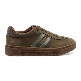 Mustang Damen Olivgr&uuml;n Street Plateau Sneakers Schuhe