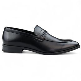 Herren Slip-On Loafer mit Lederfutter, schwarz