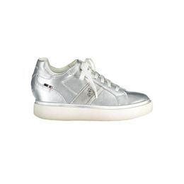 U.S. Polo Assn. Silberne Leder Lowtop Sneakers