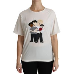 Dolce & Gabbana Dolce Gabbana Familienapplikation T-Shirt Tsh4297