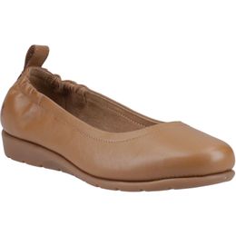 Hush Puppies Skylar Leder Damen Ballerinas in Beige