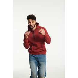 Caterpillar Markenbanner Baumwolle Herren Roter Kapuzenpullover
